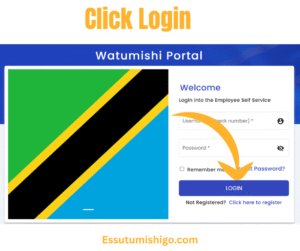 ESS Utumishi Go Tz Login And Registration (Watumishi Portal)